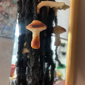 Jumbo Mushroom Loc Bead Dreadlock Accessory / Loc Jewelry / Dread Bead ...