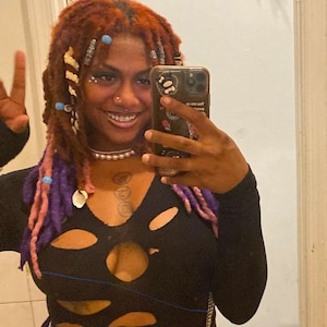 Tentacle Loc Bead Dreadlock Accessory / Loc Jewelry /dread glow in the Dark - Etsy