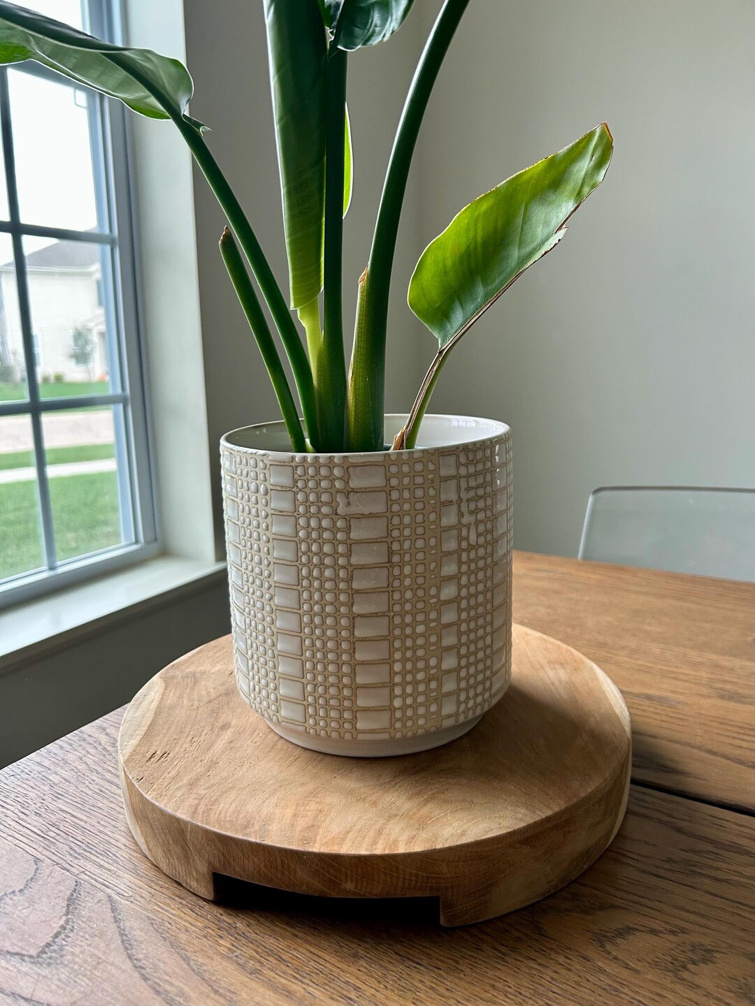 Beige Ceramic Pot - Etsy