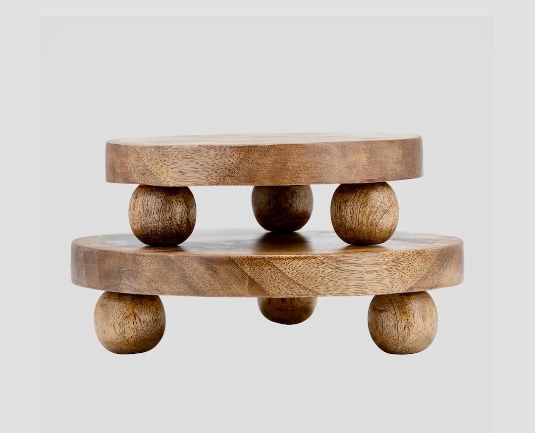 Mango Wood Riser: Indoor Outdoor Plant Decoration - Etsy