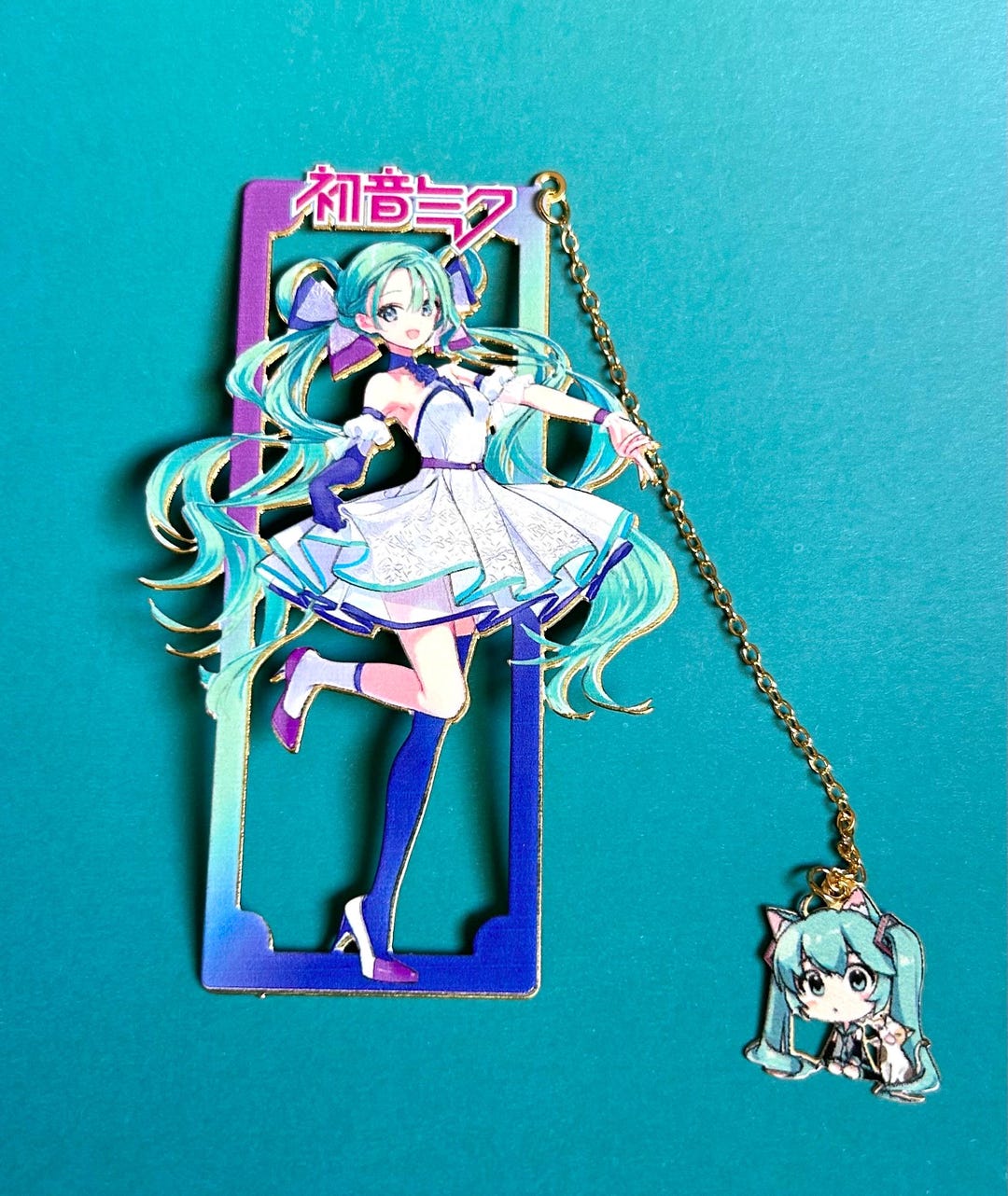 Hatsune Miku Metal Bookmark - Etsy