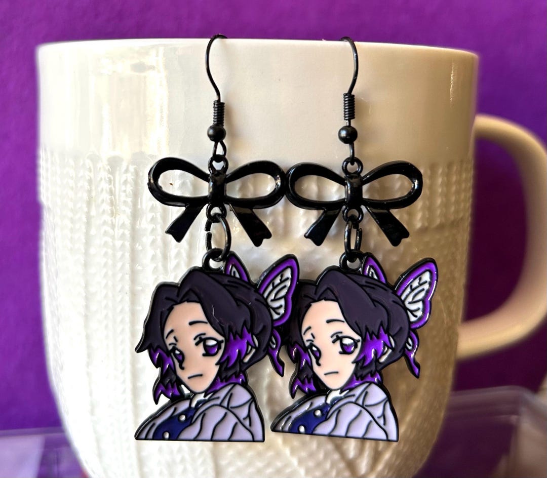 Demon Slayer Character Shinobu Earrings - Etsy
