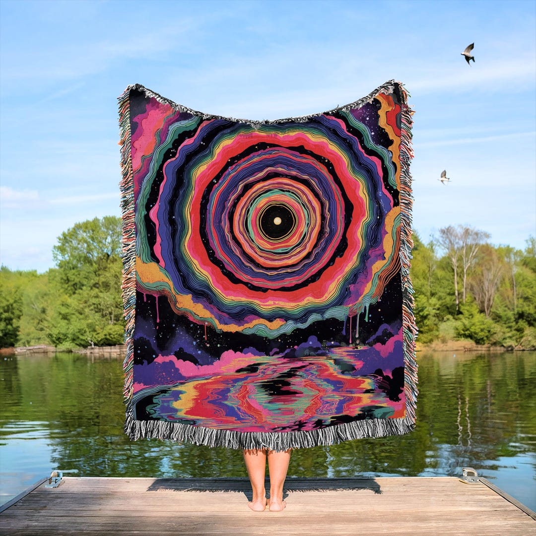 Trippy Cosmic Art, Psychedelic Tapestry, Groovy Tapestries, Retro Room ...