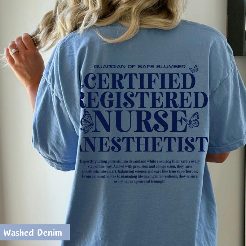 CRNA Shirt, Crna Sweatshirt, Certified Registered, Nurse Anesthetist ...