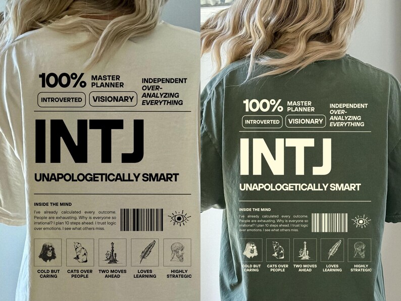 INTJ Shirt, Intp Mens Shirt, INTJ Shirt, Mbti, Personality Type, Myers Briggs, Personality Gift ...