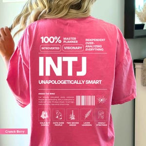 INTJ Shirt, Intp Mens Shirt, INTJ Shirt, Mbti, Personality Type, Myers ...