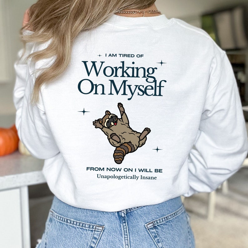Raccoon Shirt, Self Care Shirt, Psychology Shirt, Trashy Shirt, Gen Z ...