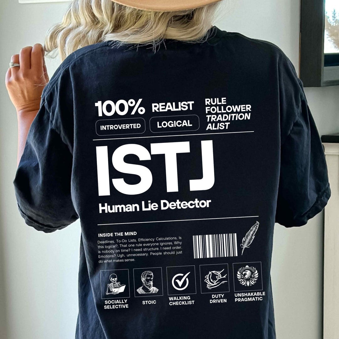 ISTJ Shirt, Istj Gift, Mbti, Personality Type, Myers Briggs ...