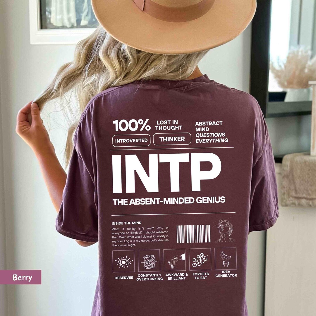 Intp Shirt, Intp Mens Shirt, INTP Shirt, Mbti, Personality Type, Myers ...