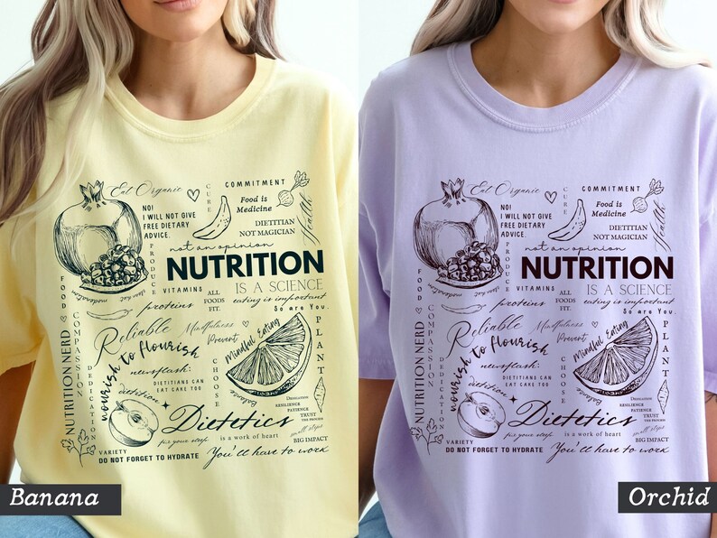 Dietitian Shirt: Nutrition Science Comfort Colors Tee - Etsy