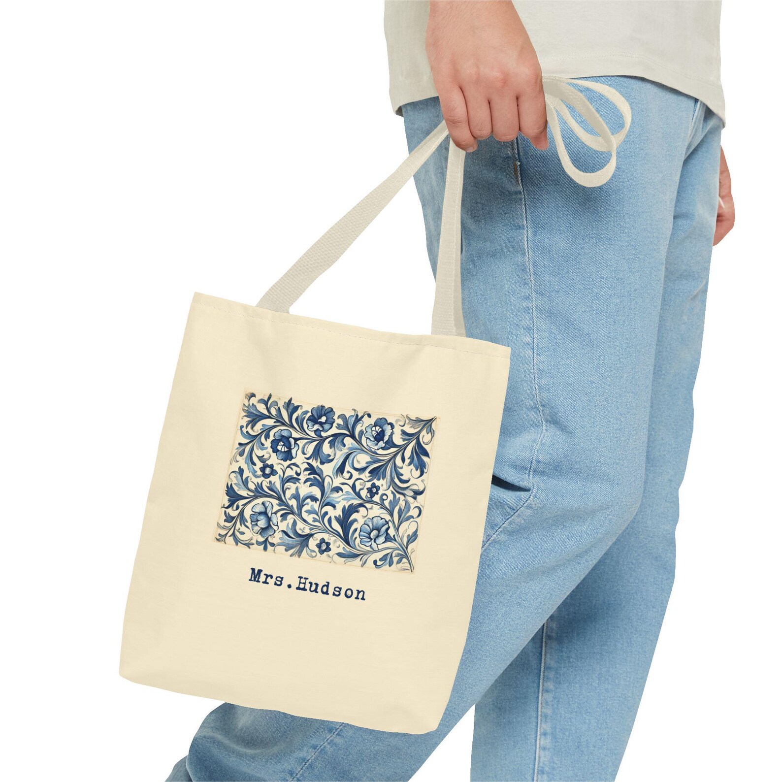 Personalizable, Chinoiserie Tote, Toile Tote Bag, Chinoiserie Tote Bag ...