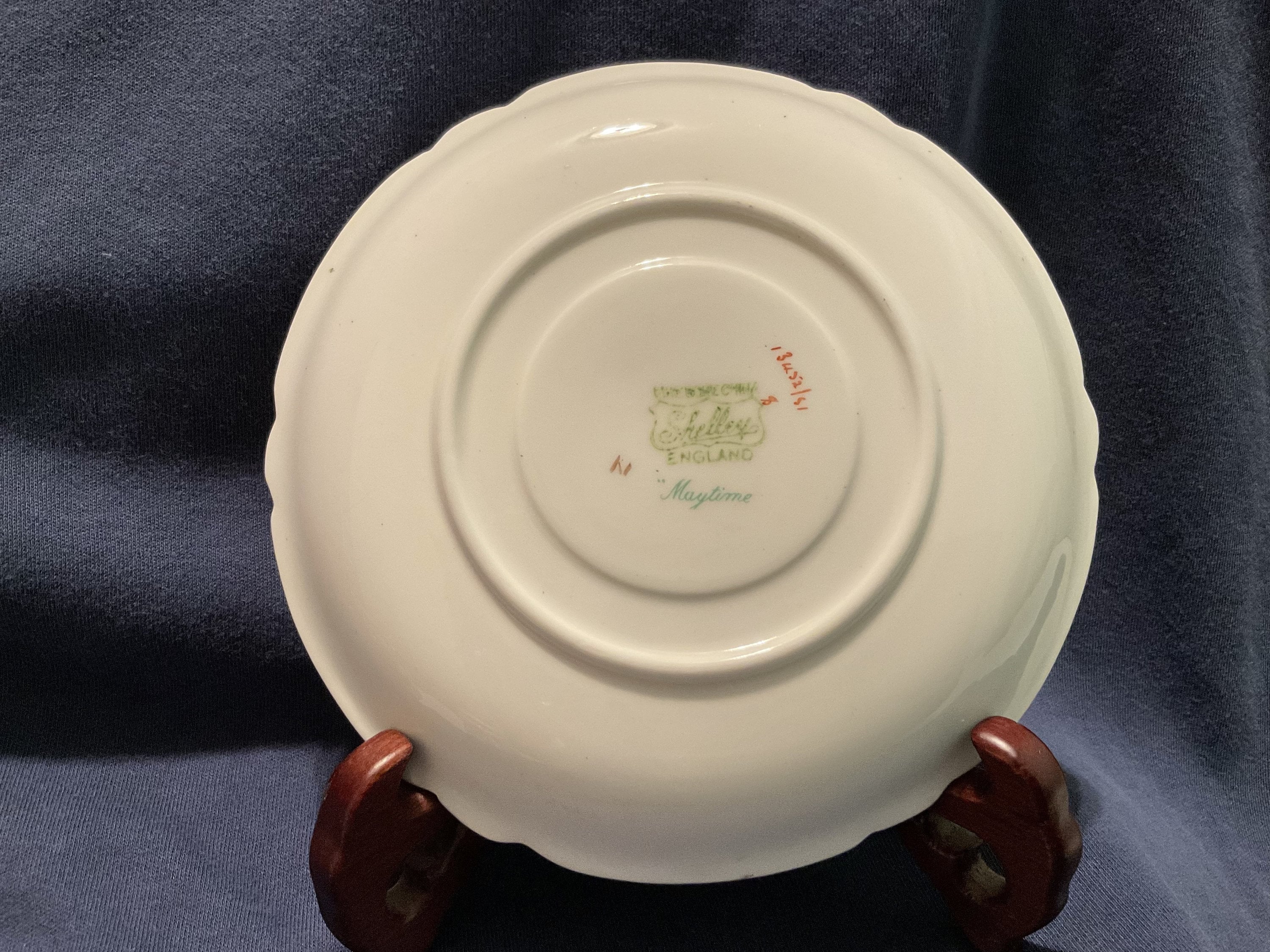 Shelley Bone China Teacup and Saucer - Maytime Pattern - Etsy