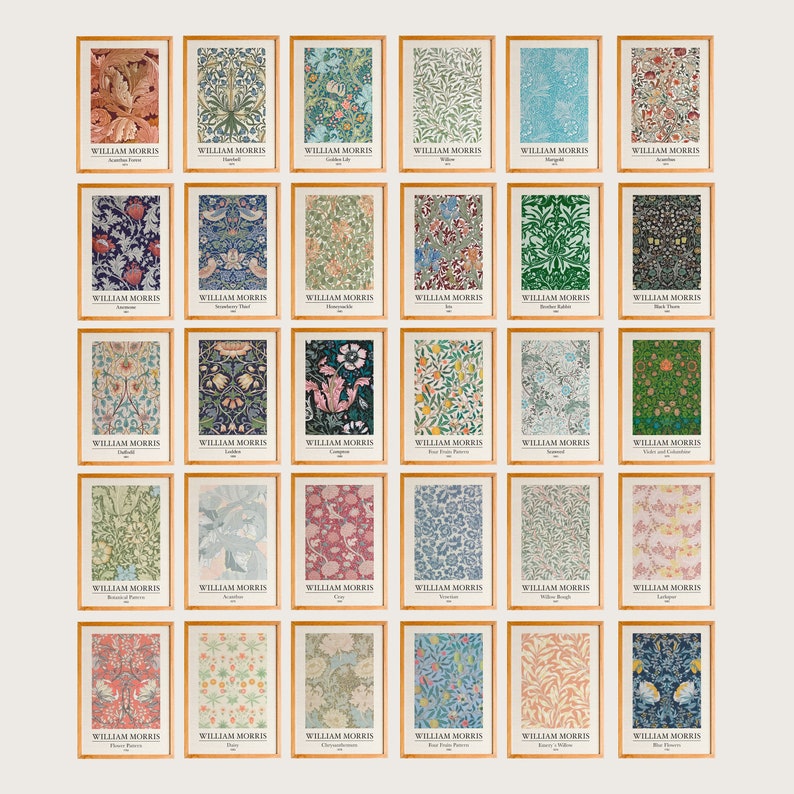 32 William Morris Prints, William Morris Digital Print, William Morris ...