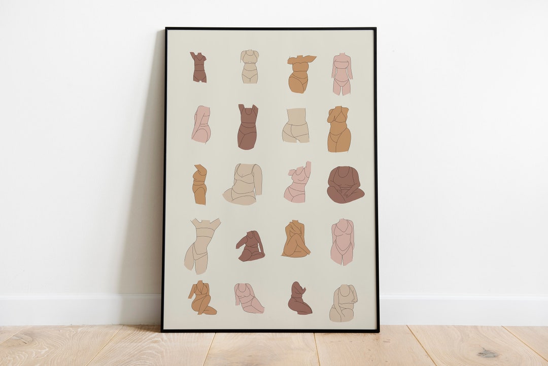 Feminist Female Body Print, Feminist Art Print, Body Positive Art ...