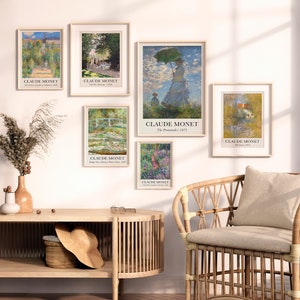 24 Claude Monet Prints Set, Monet Printable Art, Monet Print Wall Art ...