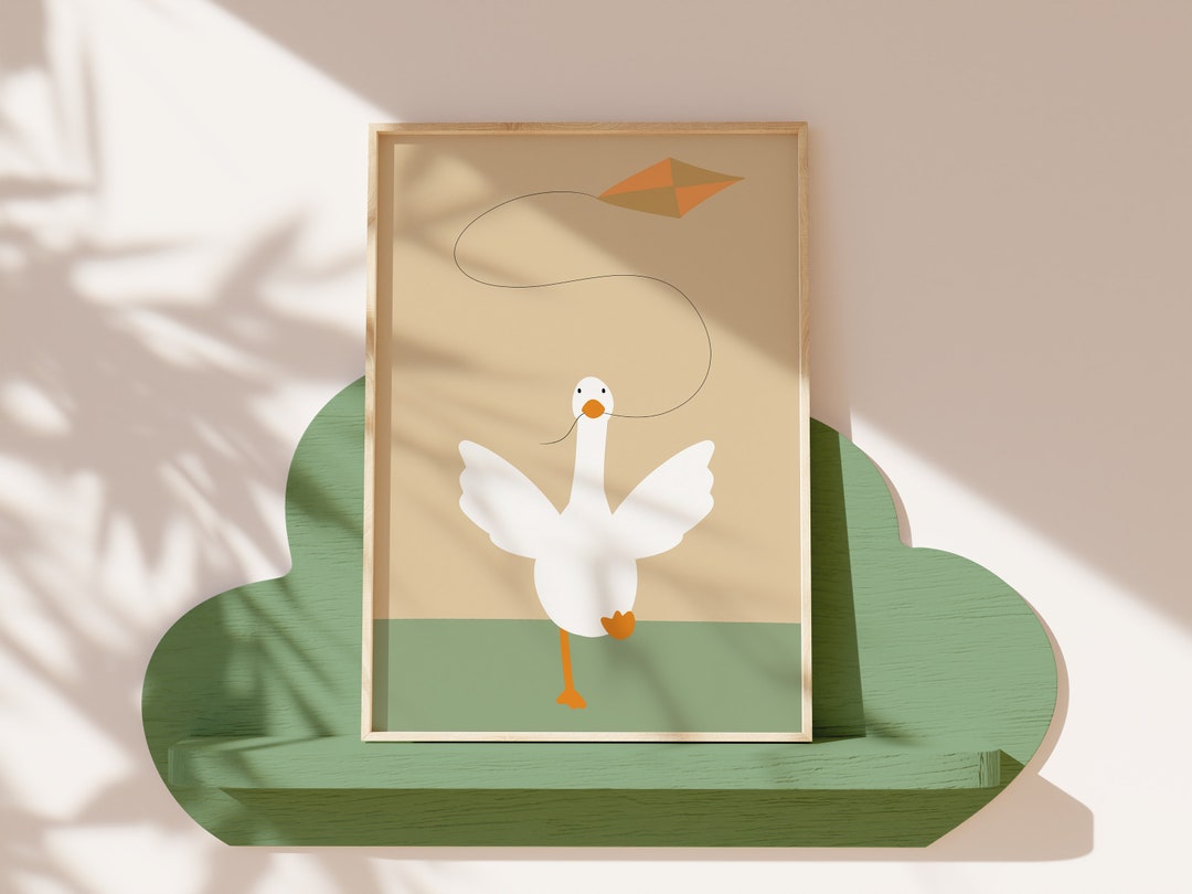 Silly Goose Wall Art, Silly Goose Decor, Silly Goose Prints, Goose ...