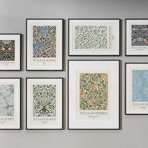 Set of 16 William Morris Prints: 16 Stunning Prints Inspired by the ...