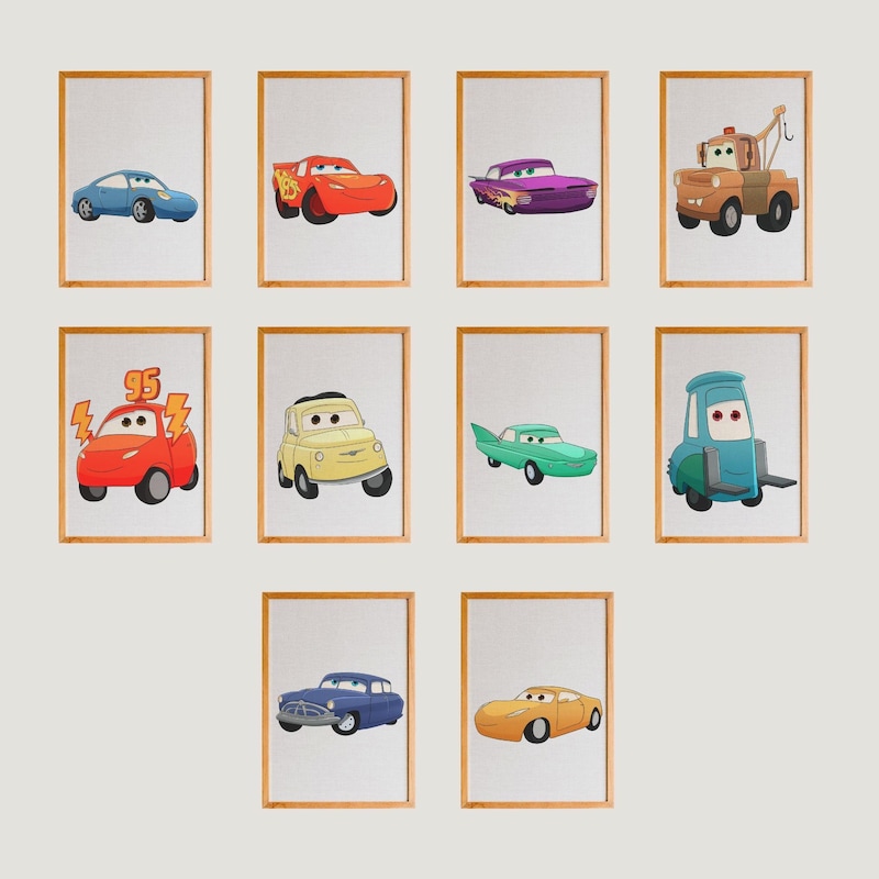 Cars Movie Poster - Etsy