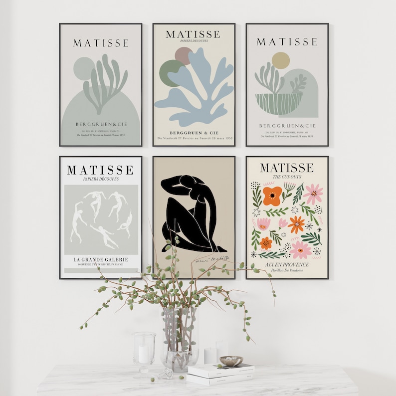 Henri Matisse Art Print Set of 21, Modern Abstract Wall Art, Matisse ...