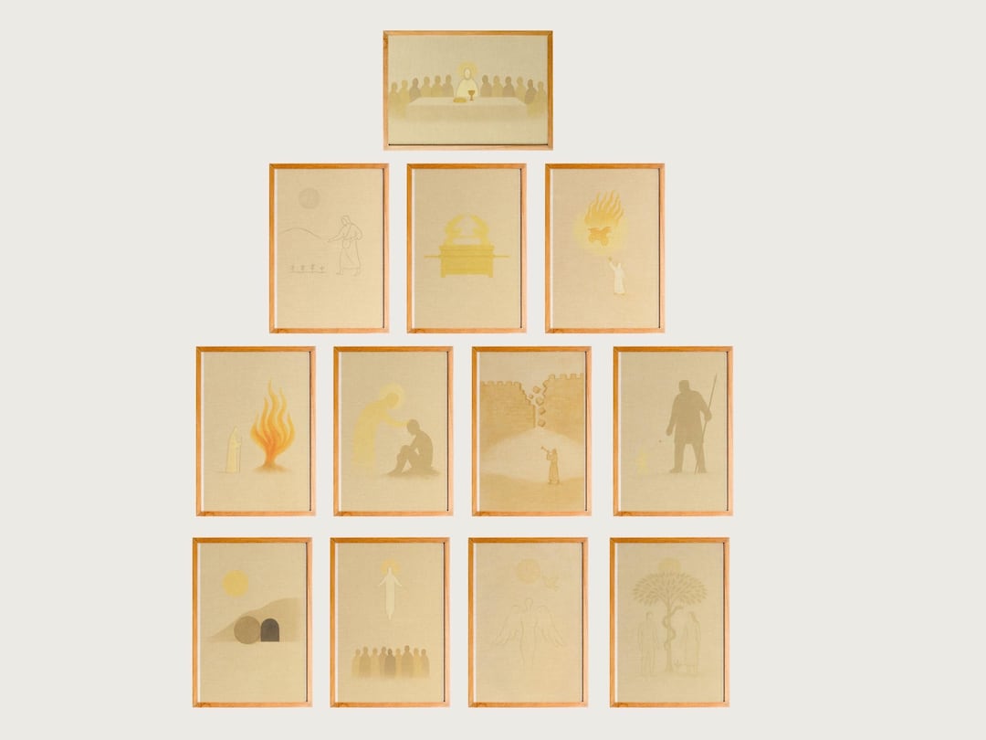 12 Minimalism Christian Wall Art Bundle, Jesus Print, Christian Print ...