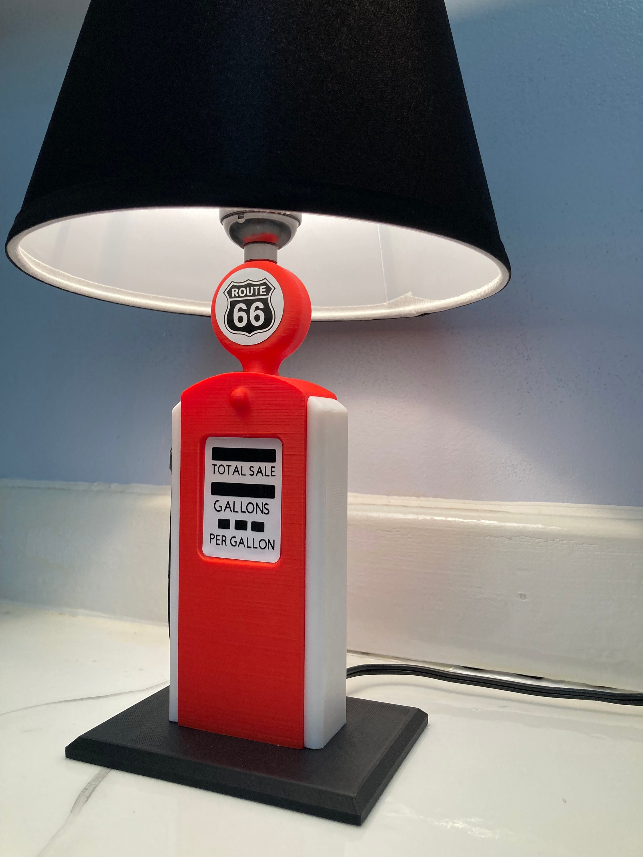 Antique Gas Pump Lamp / 3d Printed - Etsy