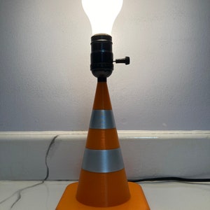 Traffic Cone Lamp, 3d Printed - Etsy