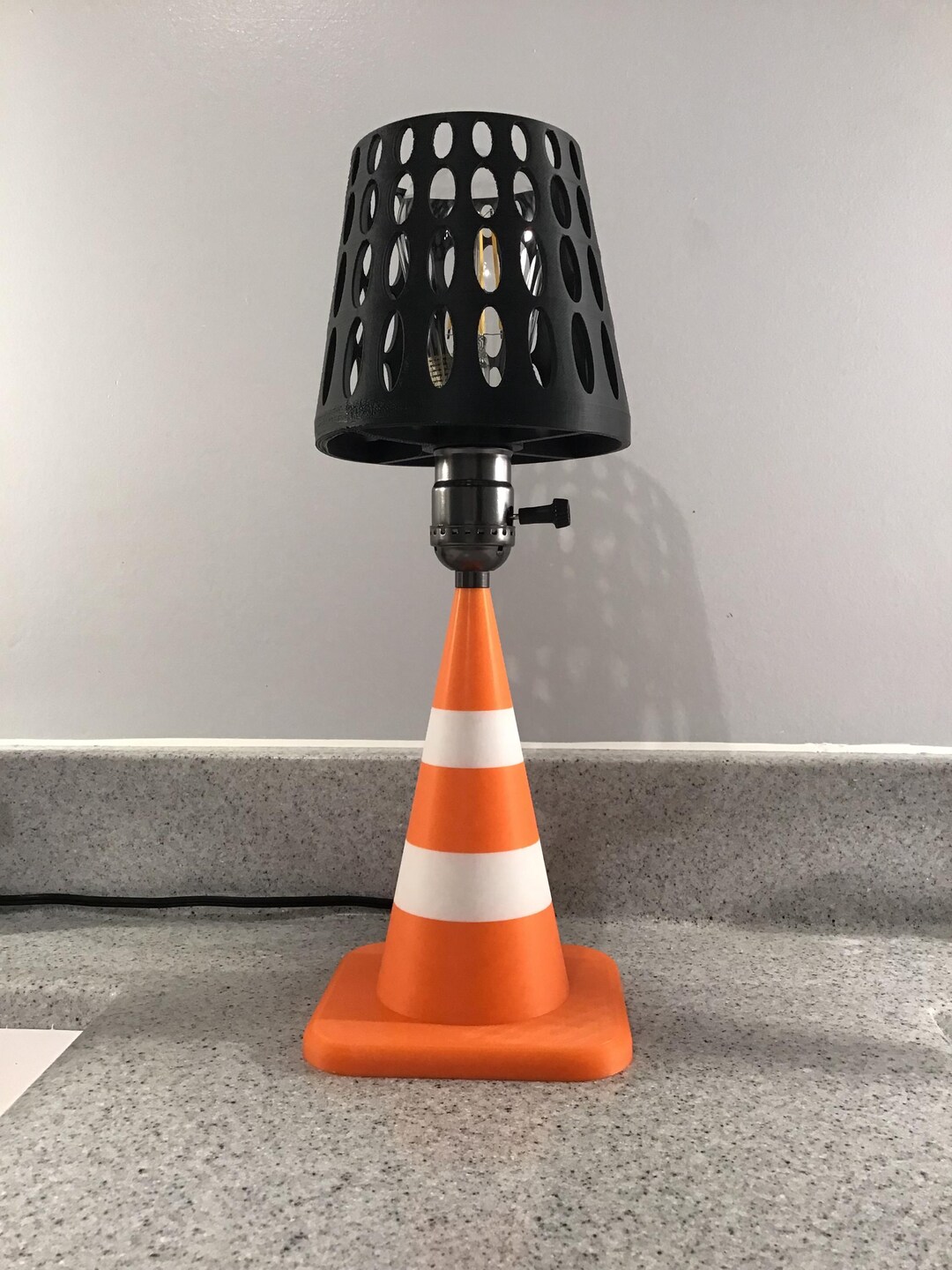 Traffic Cone Lamp, 3d Printed - Etsy