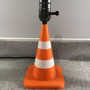 Traffic Cone Lamp, 3d Printed - Etsy