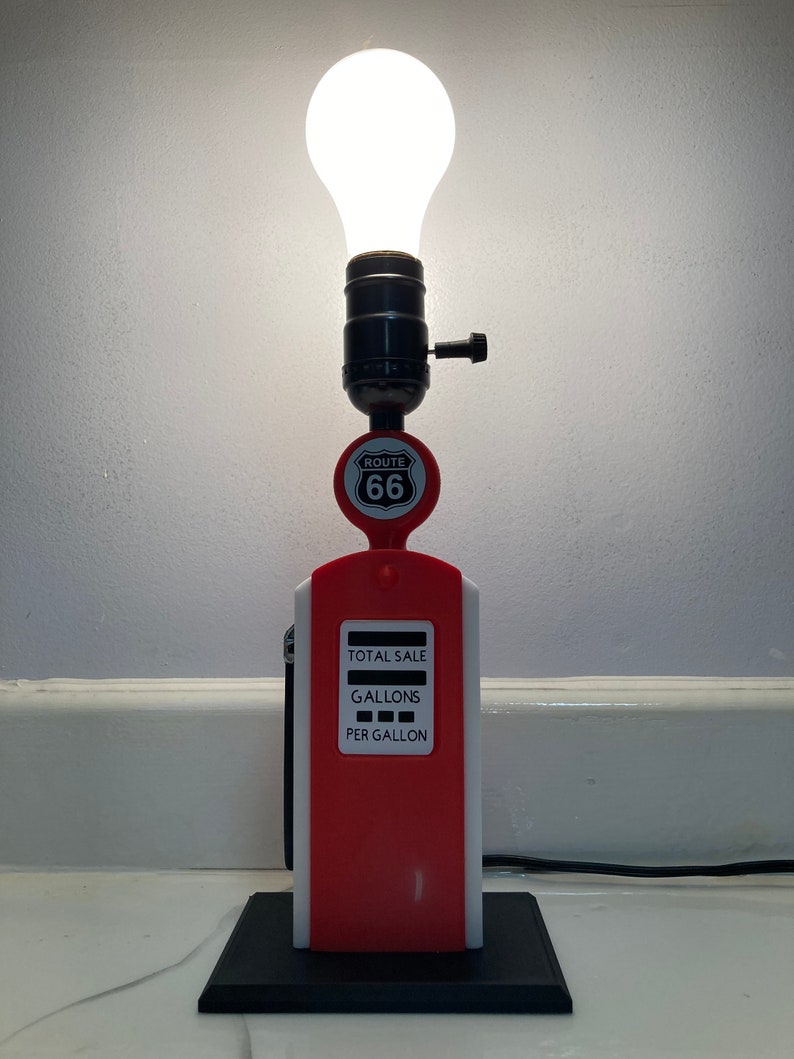 Antique Gas Pump Lamp / 3d Printed - Etsy