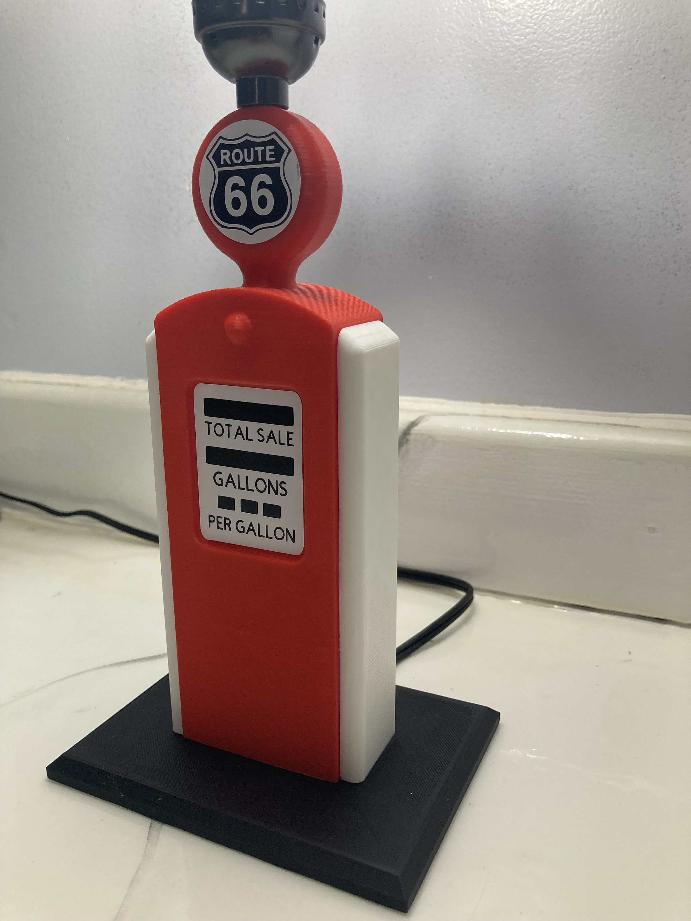 Antique Gas Pump Lamp / 3d Printed - Etsy
