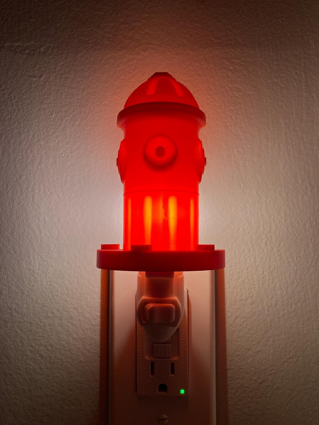 LED 3d Printed Fire Hydrant Night Light With On/off Switch - Etsy
