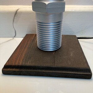 Spark Plug Lamp, 3d Printed With Stained Wood Base - Etsy