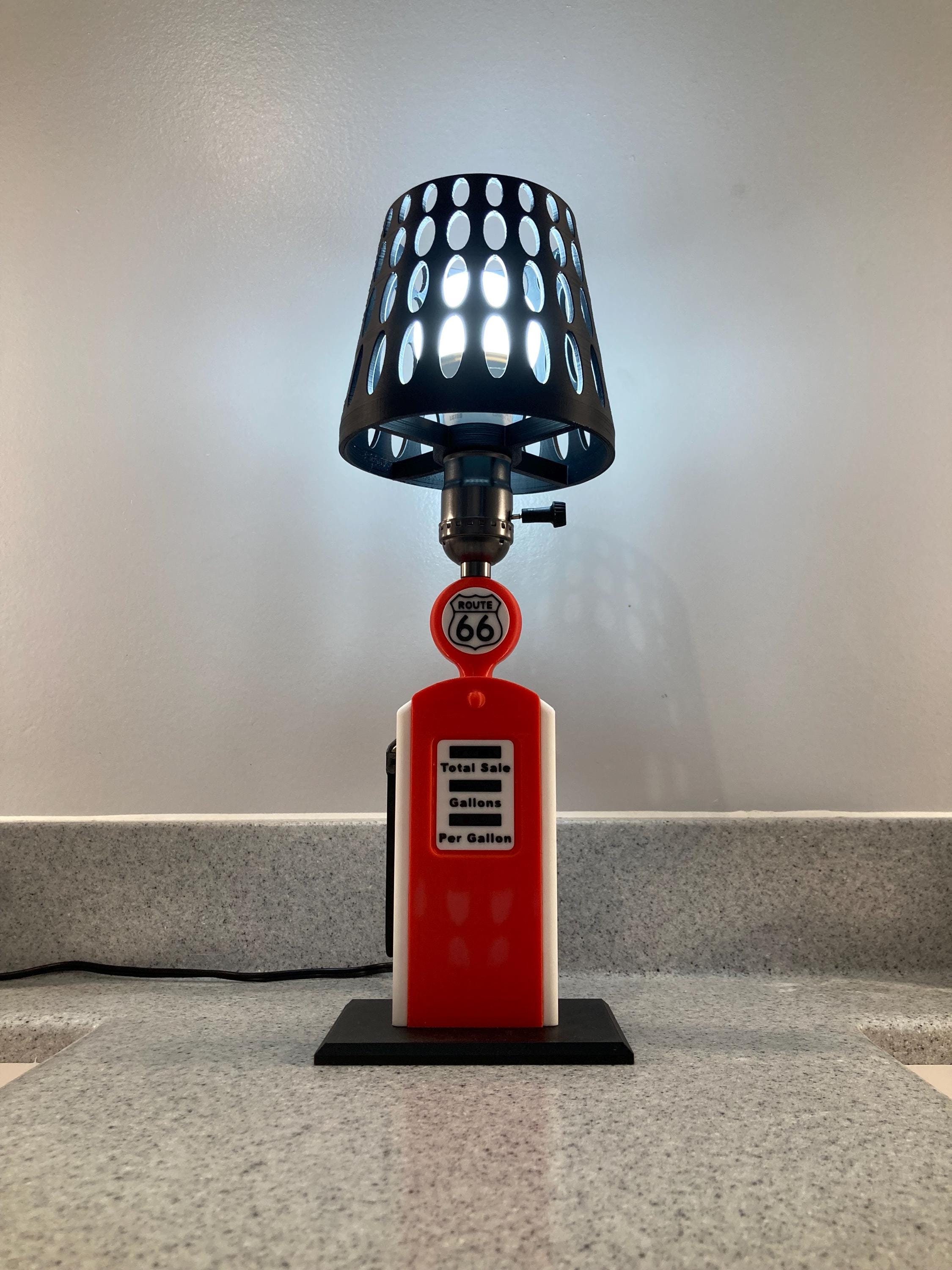 Antique Gas Pump Lamp / 3d Printed Available in Red Blue Orange or ...
