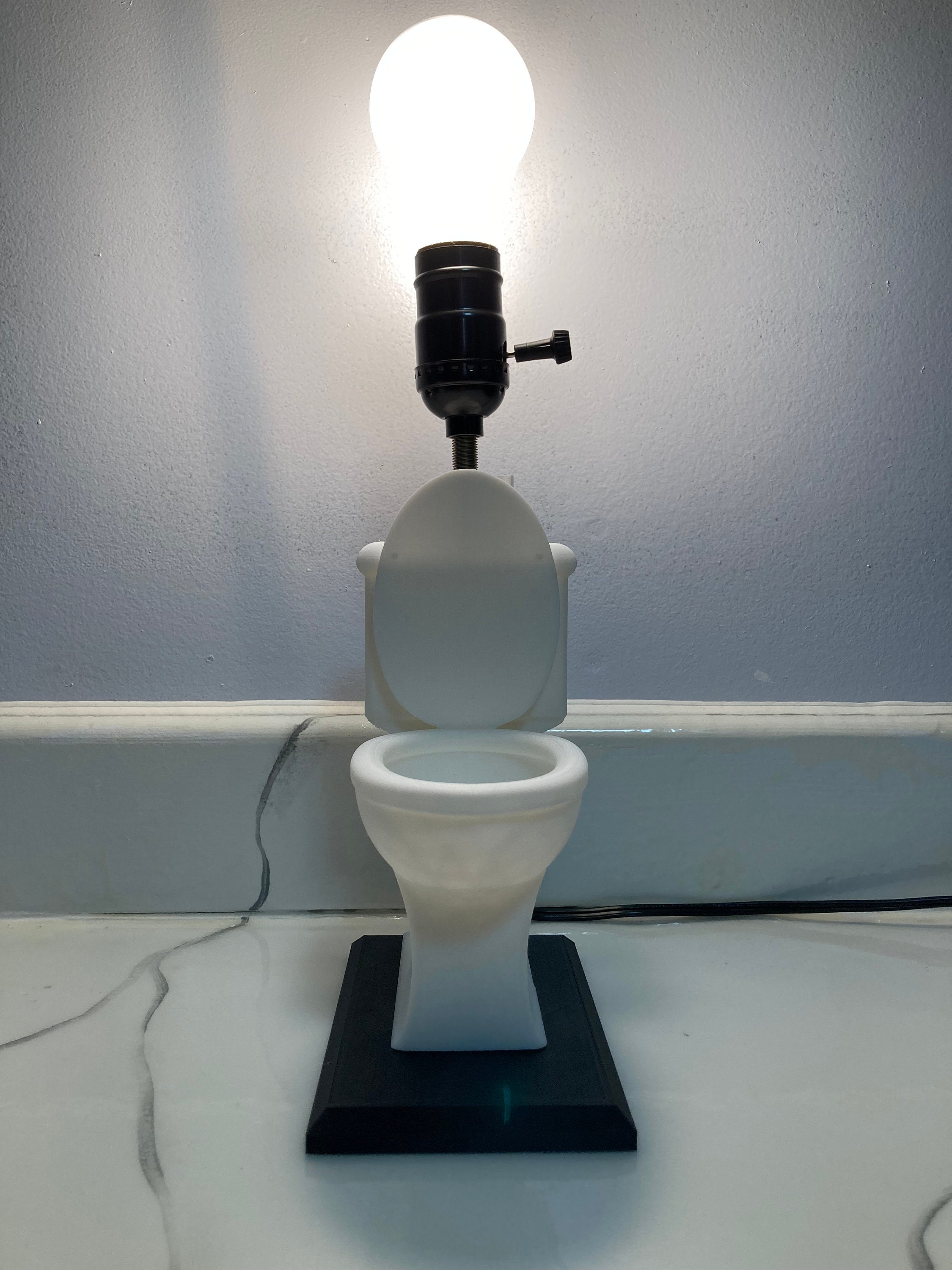 The Toilet Lamp 3d Printed Lamp / Organizer - Etsy