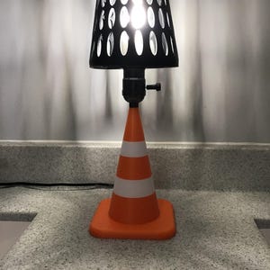 Traffic Cone Lamp, 3d Printed - Etsy