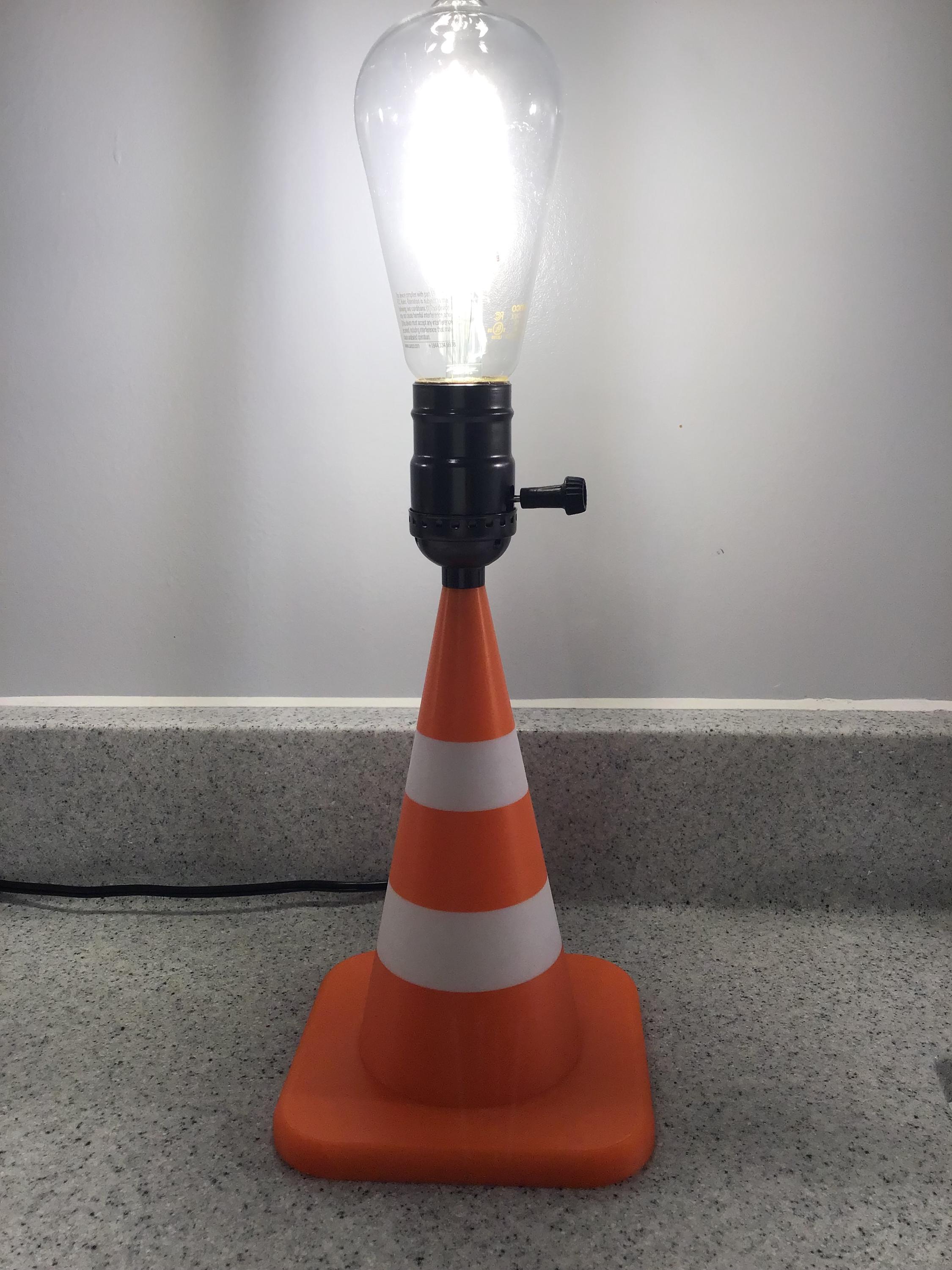 Traffic Cone Lamp, 3d Printed - Etsy