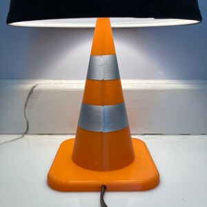 Traffic Cone Lamp, 3d Printed - Etsy