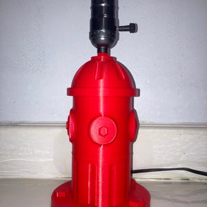 Fire Hydrant Lamp, Hidden Storage, 3d Printed - Etsy