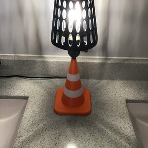 Traffic Cone Lamp, 3d Printed - Etsy