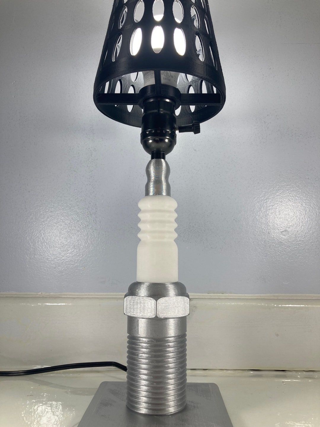 Spark Plug Lamp fully 3D Printed - Etsy