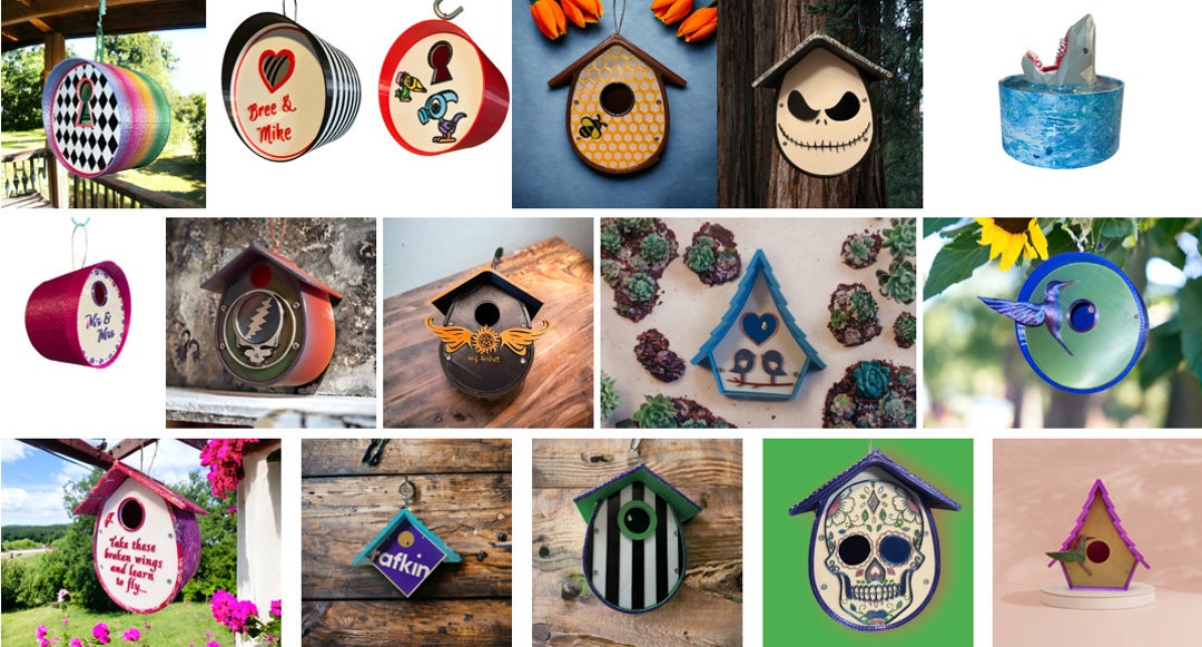 Custom Personalized Birdhouses Made to Order - Designed and 3D Printed ...