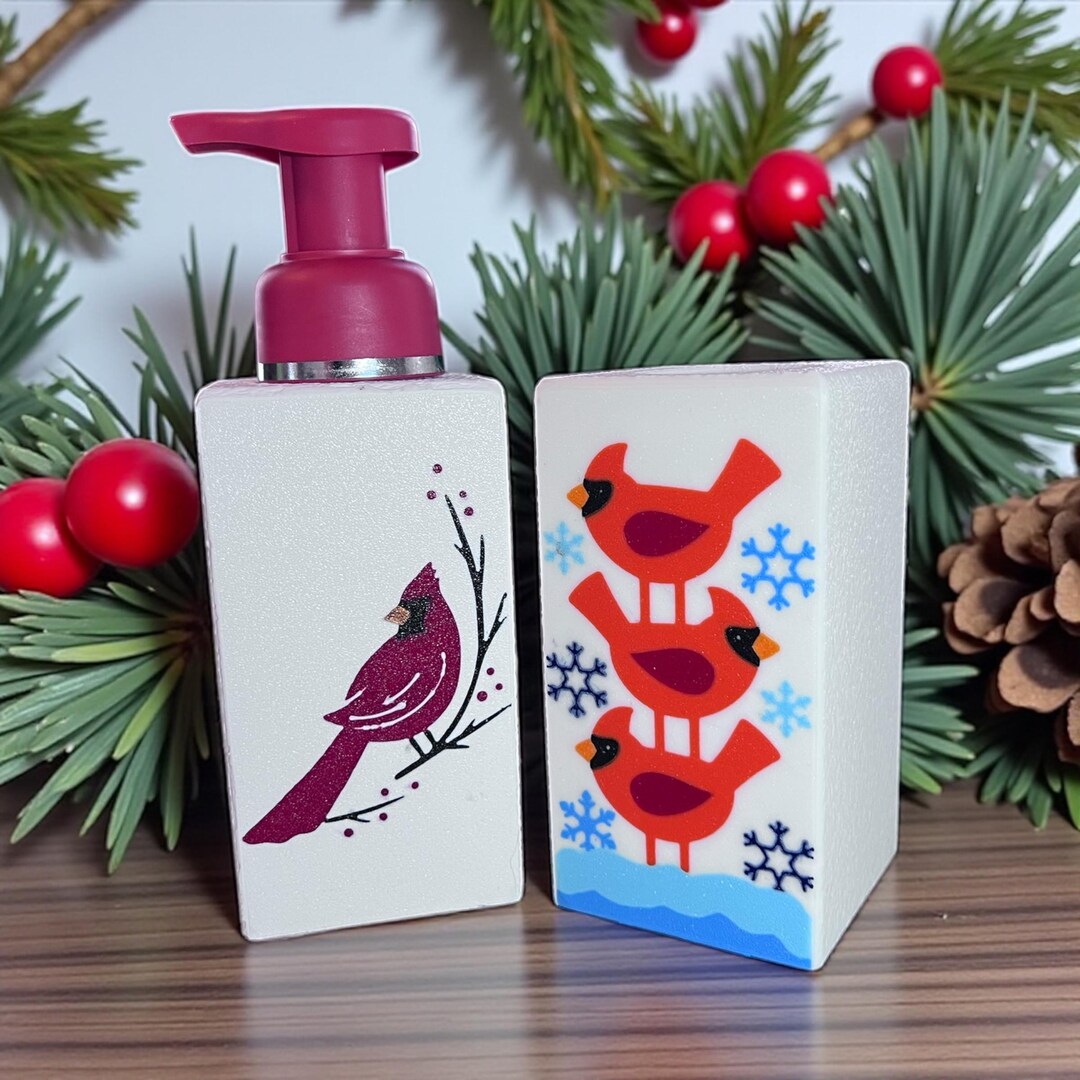 Cardinal and More Christmas Winter and Holiday Hand Soap Sleeve Cover ...