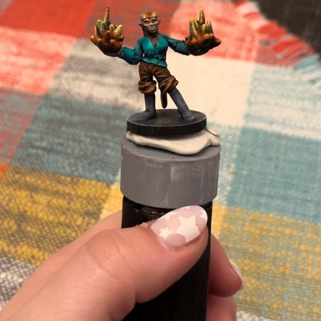 Handheld Rotating Top Miniature Painting Stand - Ergonomic Holder for ...