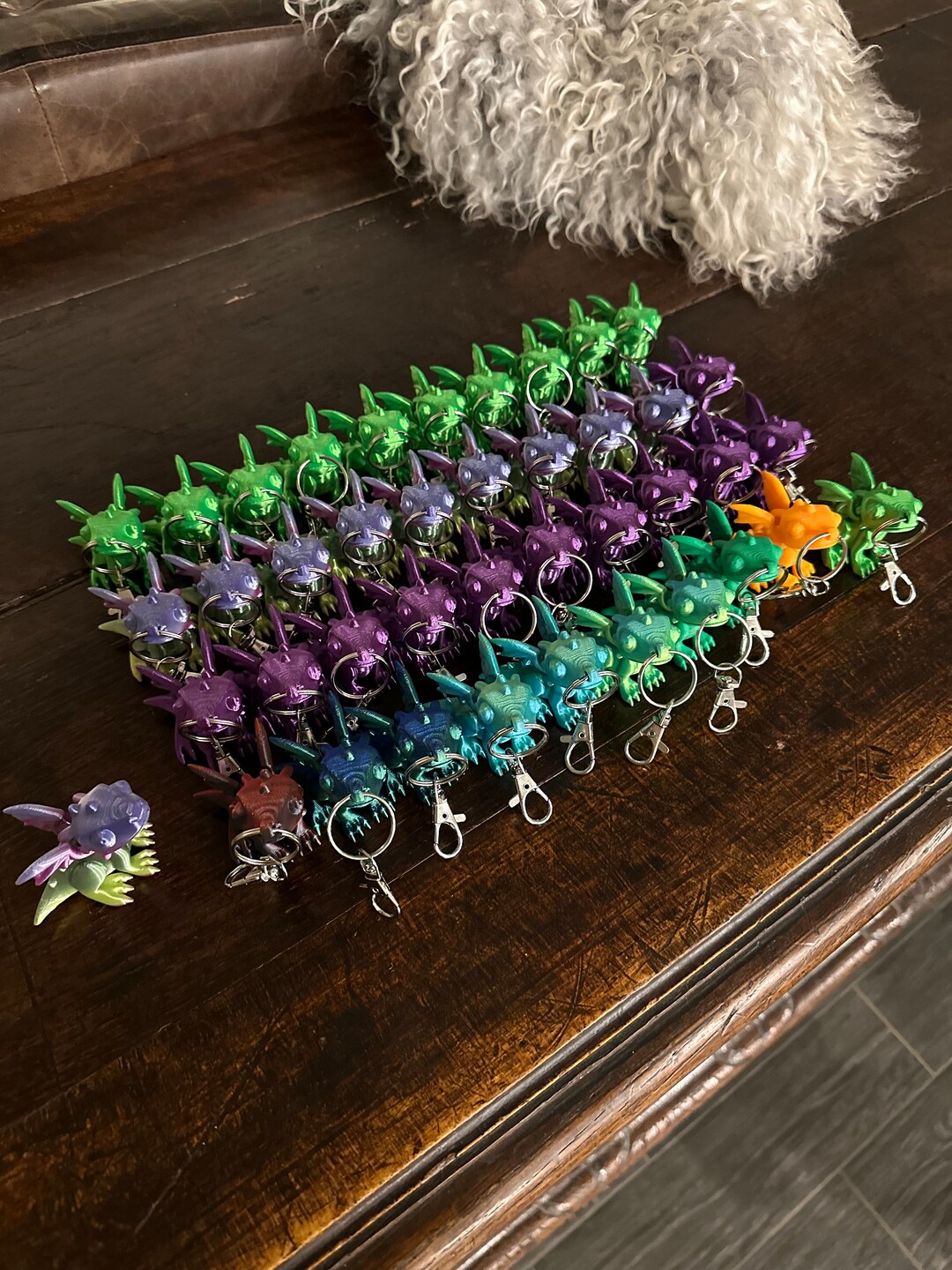 Cute Dragon Keychain - Adorable 3D Printed Charm | Gift for Nerds ...
