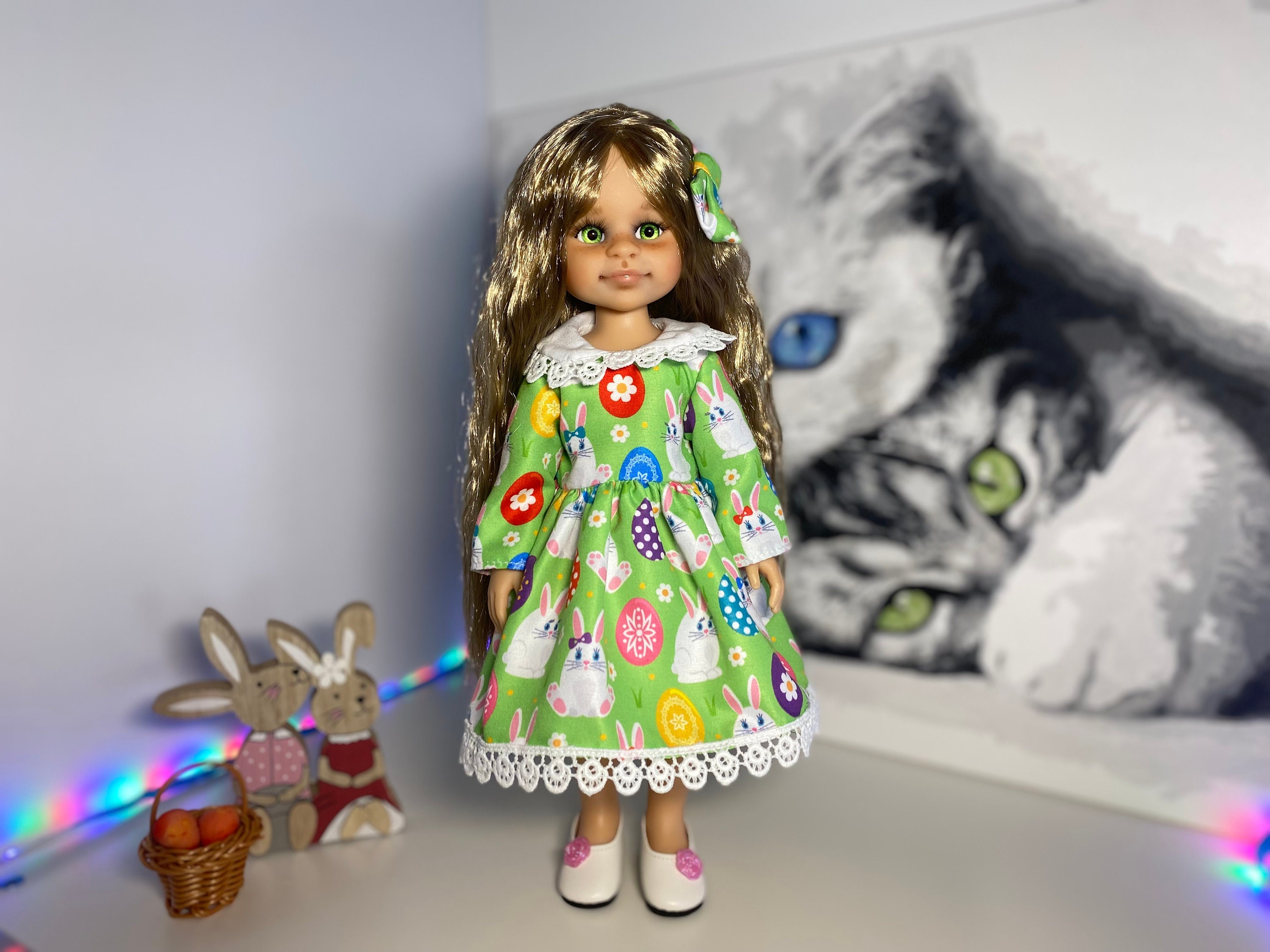 Easter Dress Outfit for Paola Reina Las Amigas 13 Inch 32-33 Cm BJD 1/6 ...