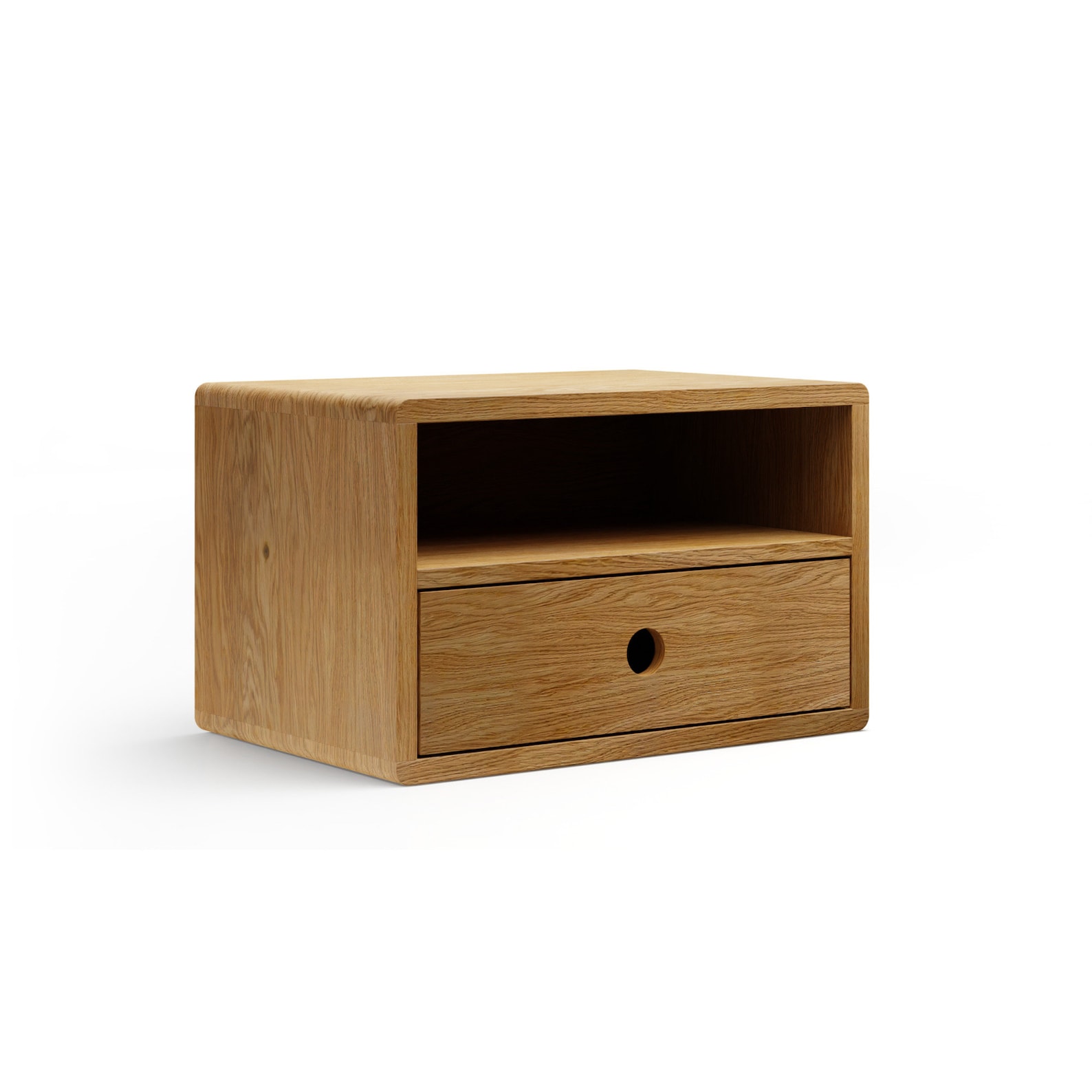 Floating Bedside Table Made of Solid Oak | ANEO - Etsy UK