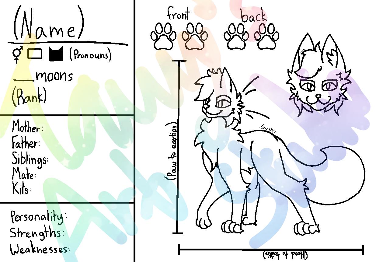 Warrior Cat Ref Sheet Base PNG (read Desc) - Etsy