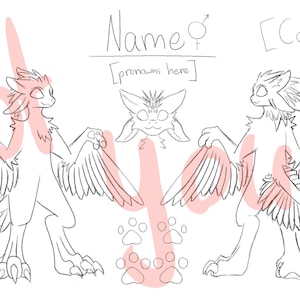 Avali Ref Sheet Base PNG (read Desc) - Etsy