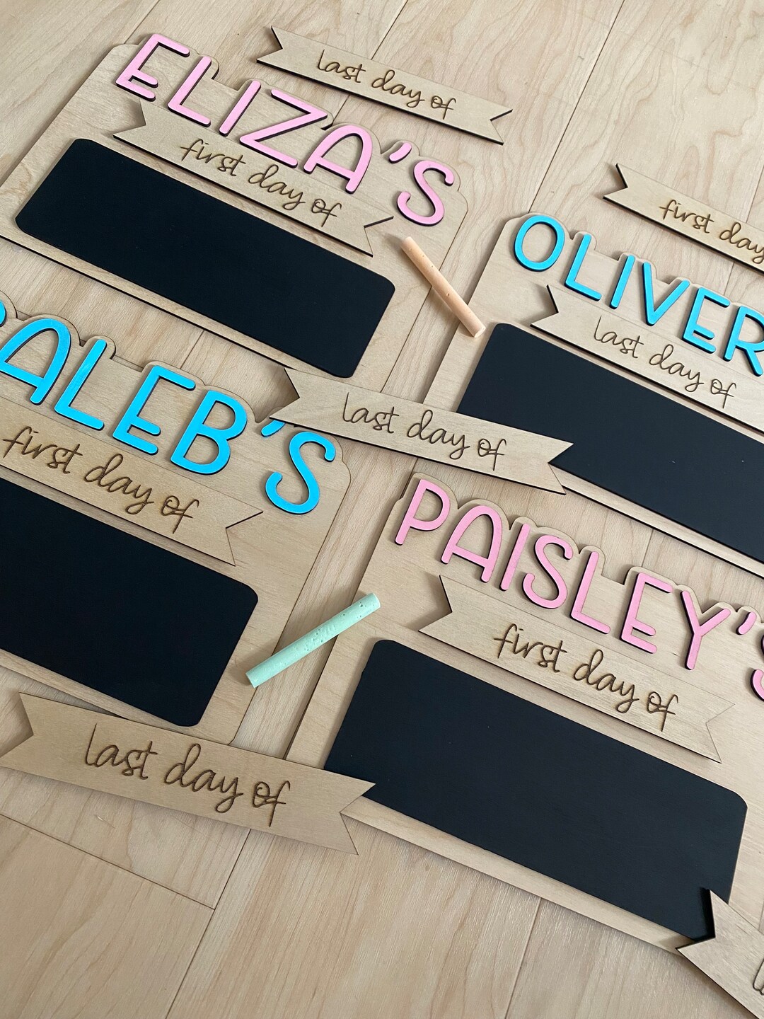 Personalised First/last Day of School Board, Last Day Nursery, First ...