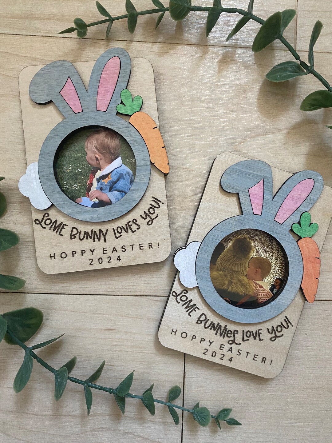 Easter Photo Gift, Some Bunny Loves You Easter Gift, Cute Fridge Magnet ...
